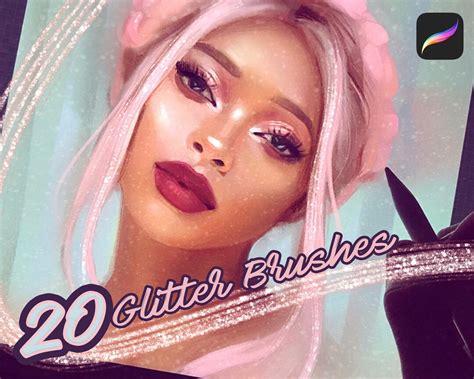 Glitter Procreate Brushes Procreate Glitter Brush Set And Swatches For Coloring Procreate