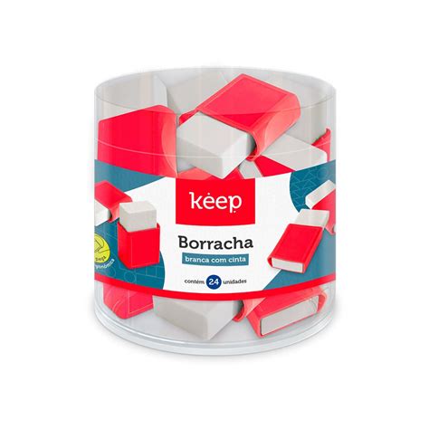 Borracha Branca Com Cinta Caixa C 24 Uni Keep Ei128 Carrefour