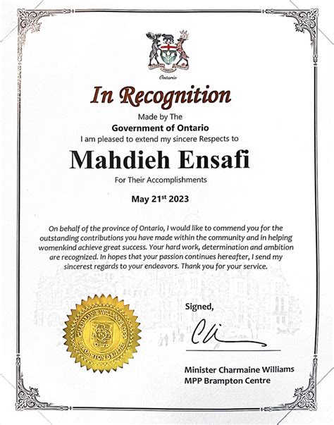 mahdieh ensafi on linkedin honoured to have received this from