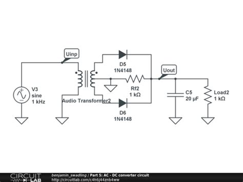 Part 5 AC DC Converter Circuit CircuitLab