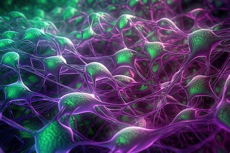 premium ai image science and medicine abstraction with neurons