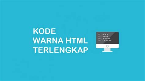 Daftar Kode Warna Html Dan Css Freeze Gans
