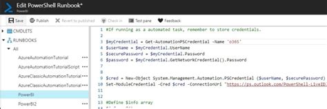 Integrating Powershell With Powerbi Automating In Azure Part 3 A