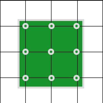 Graph Theory How To Calculate Intersection Count In A Given Polygon Within A Grid