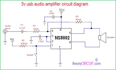 5v Usb Audio Amplifier Circuit Diagram