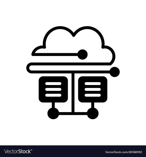 Cloud Database Royalty Free Vector Image VectorStock