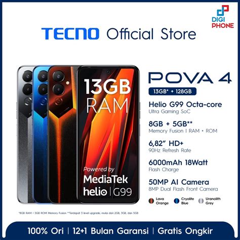 Jual Tecno Pova 4 Garansi Resmi Tecno Indonesia Shopee Indonesia