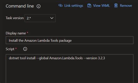Asp Net Core Deploying To Aws Lambda From Visual Studio Team Services Dotnet Lamba Not
