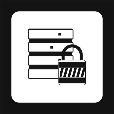 Premium Vector Data Protection Icon In Simple Style Isolated On White