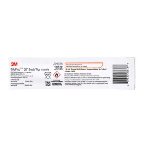 3m™ Soluprep™ Quarter Dose Swab 0 5 Chg 70 Alcohol