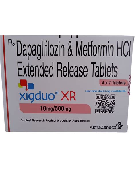 Xigduo Xr 10mg500mg 7 Tablets Lifes Pharma