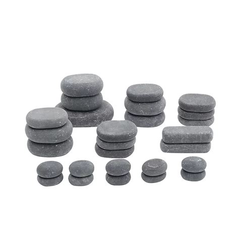27pcs Basalt Massage Hot Stone Set For Spa Diy At Bandq
