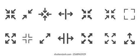 Full Screen Icon Interface Menu Cursor Stock Vector Royalty Free Shutterstock