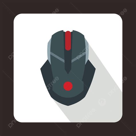 Gaming Mouse Iconflat Style Sign Scroll White Vector Sign Scroll White PNG And Vector With