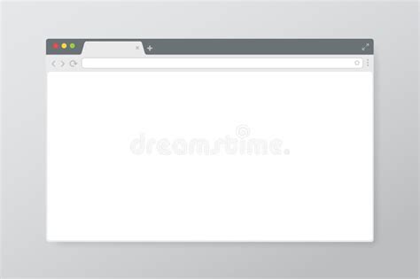 Web Browser Screen Vector On Computer Screen For Searching Information