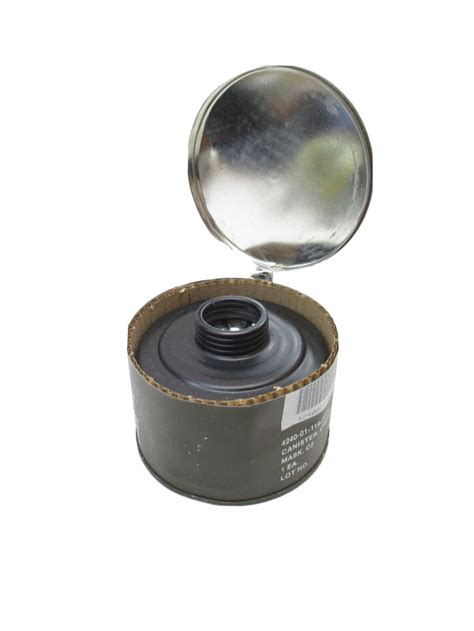 Nos Sealed Usgi 40mm Nato Military Gas Mask Filter Spam Can Key