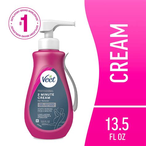 Veet Professional Hair Removal Cream 2 Minute Body Hair Remover For