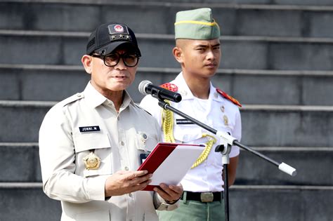 Rektor Unhan Ri Pimpin Upacara Kenaikan Pangkat Kadet Mahasiswa Unhan