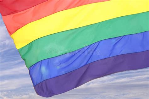 Detalle De La Bandera De Los Colores Lgbt Del Orgullo Lgbt Imagen De