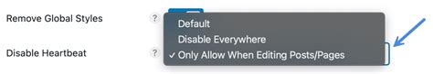 How To Disable The WordPress Heartbeat API One Click