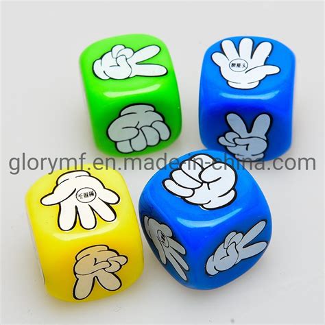 16mm D6 Dice Custom Silk Screen Printing Dice For Table Game Components