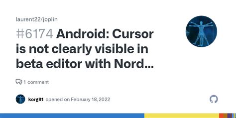 Android Cursor Is Not Clearly Visible In Beta Editor With Nord Theme · Issue 6174 · Laurent22