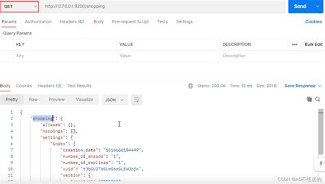 Elasticsearch中索引和文档的增删改查postman Elasticsearch 删除索引 Csdn博客
