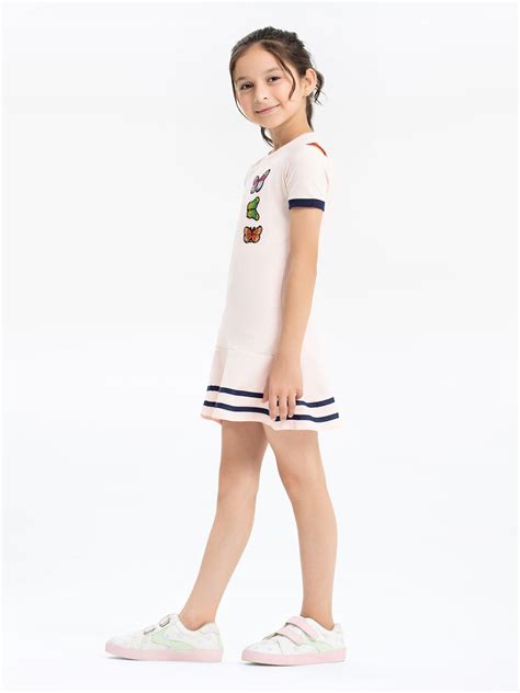 Edenrobe Girls Pink Frock Egtfk23 009 Edenrobe Pakistan