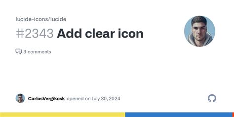 Add Clear Icon · Issue 2343 · Lucide Iconslucide · Github