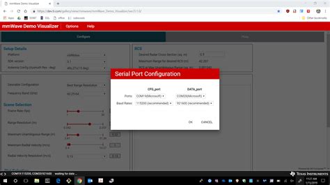 MMWAVEICBOOST General Config Questions IWR Sensors Forum Sensors TI E E Support Forums