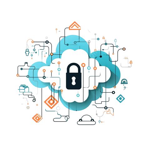 최소한의 스타일로 클라우드 연결 및 보안 일러스트레이션 미래 파일 지원 Png 일러스트 및 이미지 에 대한 무료 다운로드 Pngtree