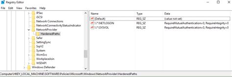 Windows 10 Default Enabled Unc Path Hardening Wifi