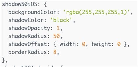 Comparison Of The Shadow Blur Radius Property Across Platforms Apple Ux Guide