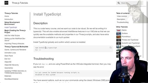Threejs Typescript Install Typescript Youtube