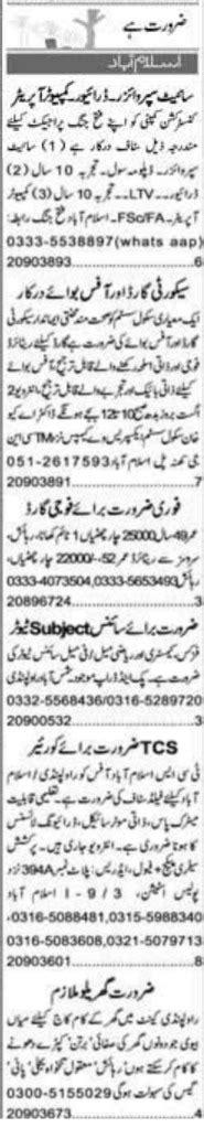 Site Supervisor And Computer Operator Jobs 2023 2025 Job Advertisement