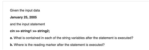 Solved Why String One Is January And String2 Is 25 Where Chegg