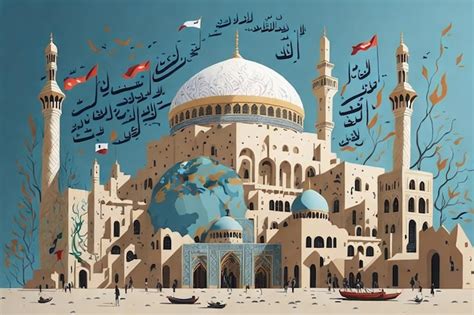 Premium AI Image Arabic Language Day Generated Ai