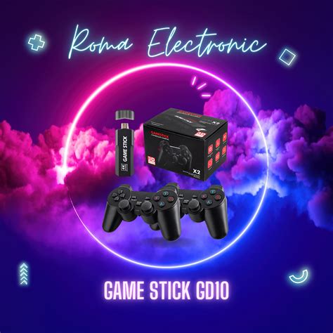 Consola Retro Game Stick Gd10 Roma Electronic