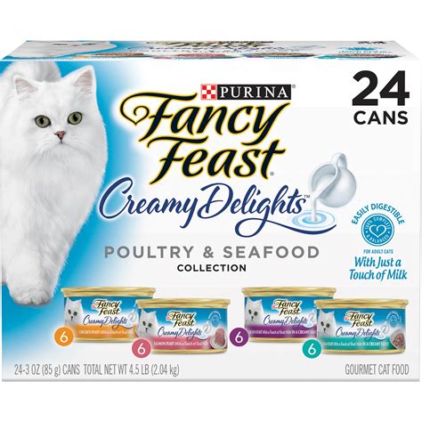 Purina Fancy Feast Creamy Delight Pate Wet Cat Food Soft Variety Pack