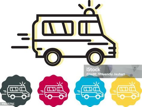 구급차 차량 아이콘일러스트 레이 션 건강관리와 의술에 대한 스톡 벡터 아트 및 기타 이미지 건강관리와 의술 구급차 구조 Istock