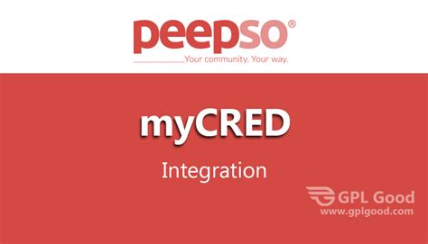 Peepso Mycred Integration Wordpress Plugin Gpl Good