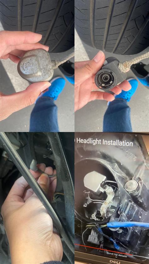 04 enthusiast headlight still off after bulb change, found this hanging wire but it looks ...