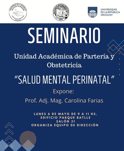 Salud Mental Perinatal Eventos Del Programa De Género Sexualidad Y