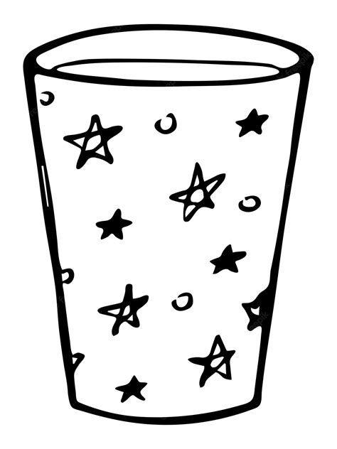Premium Vector Cute Cup Of Water Juice Or Soda Glass Illustration