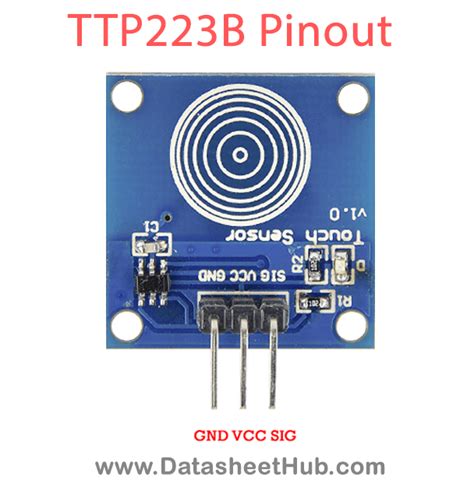 Ttp223b Capacitive Touch Sensor Module Datasheet Hub