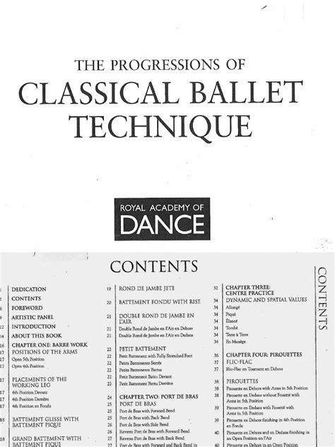 The Progressions Of Clasical Ballet Technique Pdf
