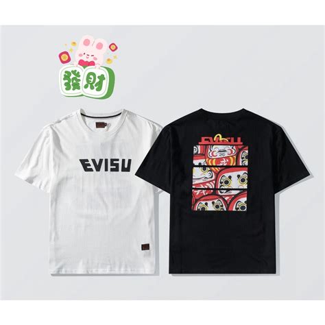 เสื้อยืดผ้าฝ้ายพิมพ์ลาย4035 Evisu Fashion T Shirt For Womenshort Sleeve