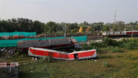 Balasore Train Mishap Drone Cameras Latest Visuals From The Accident Spot