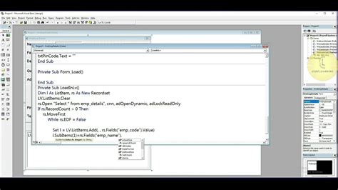 Visual Basic 60 Payroll Project Frmempdetails Load Data In