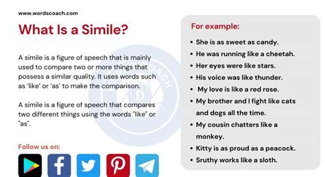 What Is A Simile Word Coach
